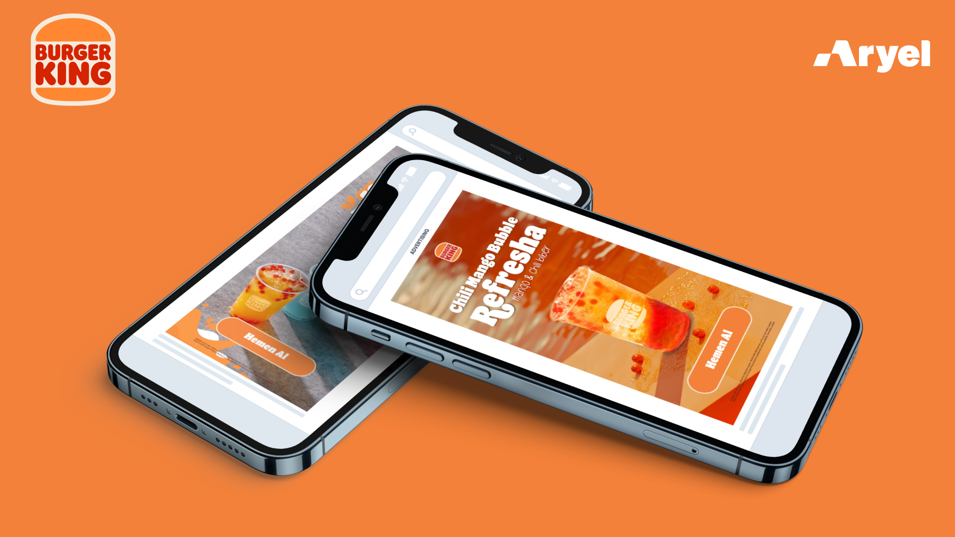 Burger King® drive 3.53% CTR with Aryel’s interactive ads